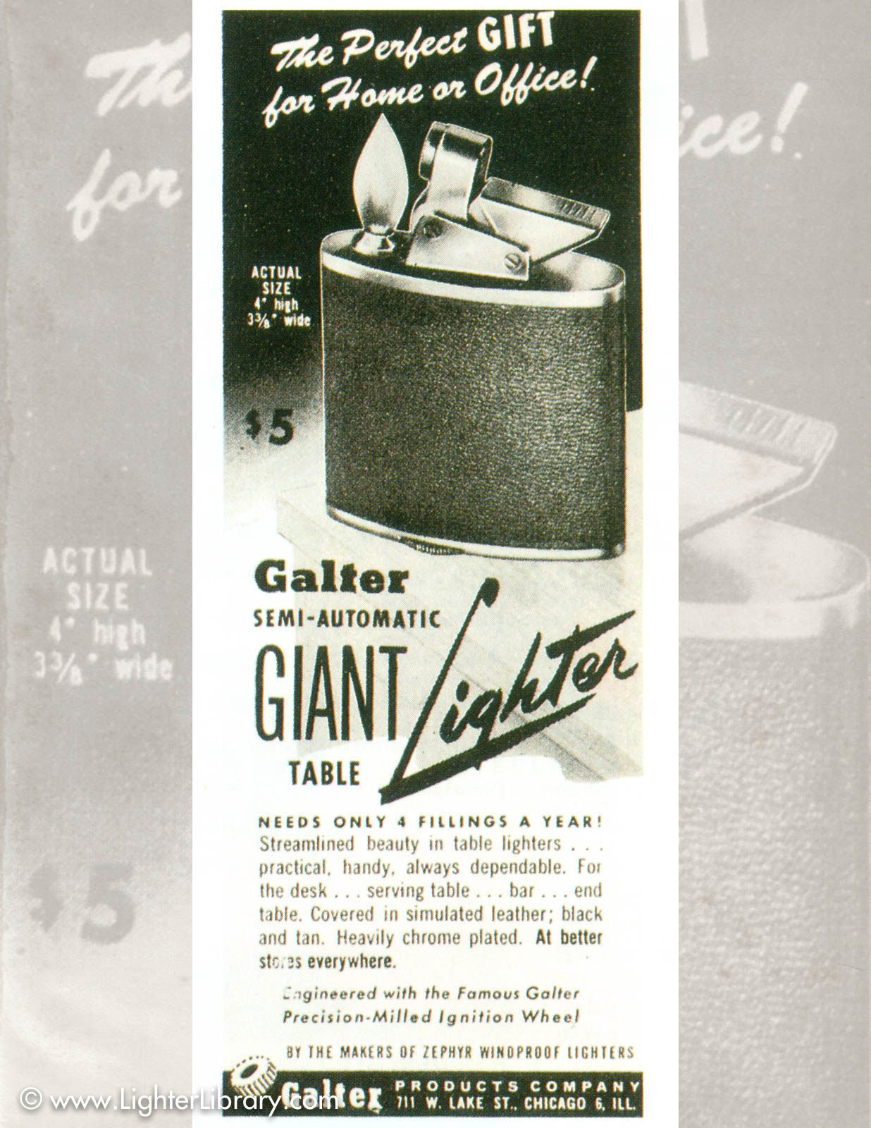 The Lighter Library - Galter Giant Table Lighters