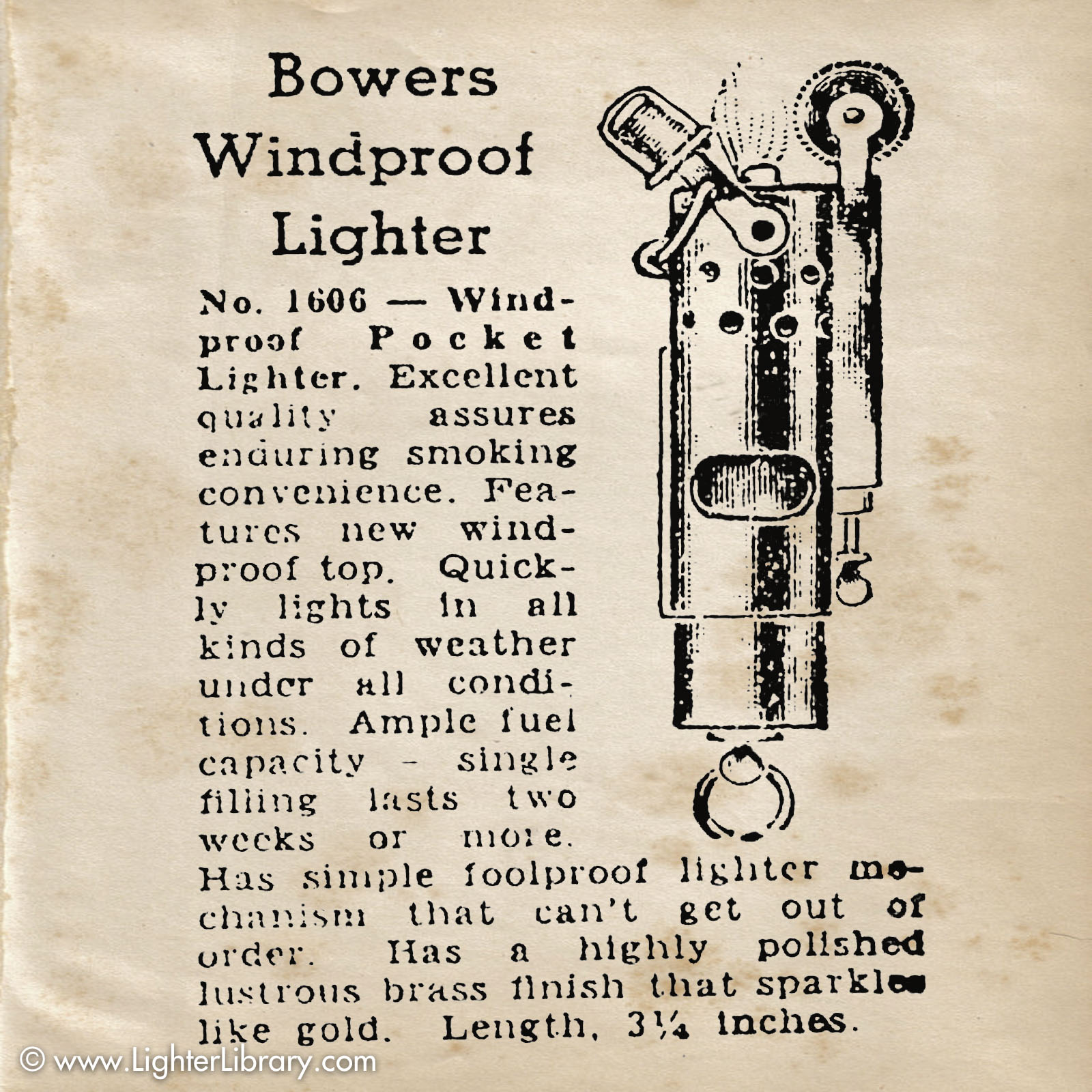 Bowers Lighter Co. - Assorted Documents
